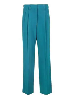 BLAZÉ MILANO Pleated Trousers With Smiley Pocket - Blue