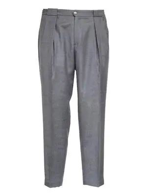 BRIGLIA 1949 Pleated Front Trousers - Grey