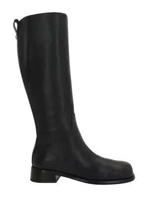 SERGIO ROSSI Avenue Leather Boots - Black
