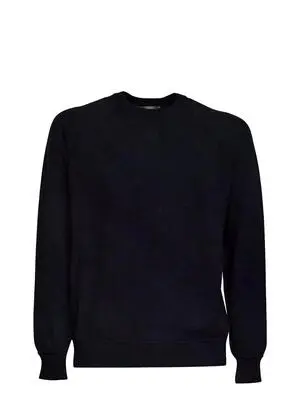 FILIPPO DE LAURENTIIS Raglan-sleeve Crew-neck Sweatshirt - Blue