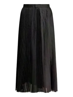 SANDBEIGE Pleated Midi Skirt - Black