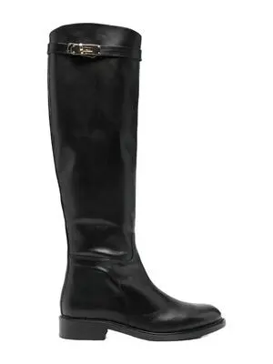 METISSE 30mm Buckle Strap Boots - Black