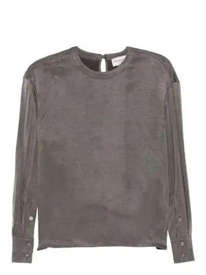 Officine Générale Long-sleeve Buttoned Top - Grey