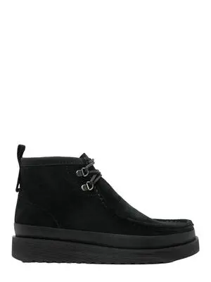 Clarks 35mm Wallabee FTR2 Hi Lace-Up Boots Black