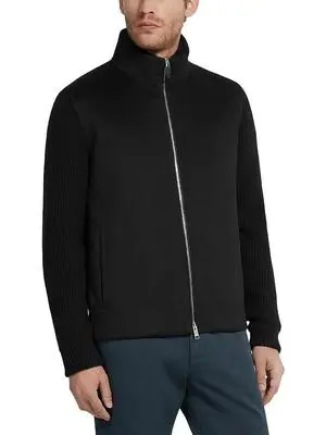 Zegna Oasi Cashmere Full Zip Sweater - Black