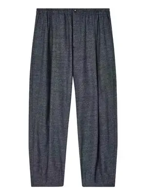 Giorgio Armani Elasticated Mélange Trousers - Grey