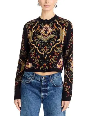 Farm Rio Majestic Hearts Sweater - Majestic H