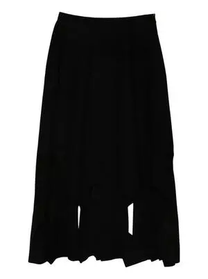 ENFOLD Pleated Midi Skirt - Black