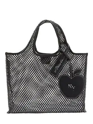 3.1 Phillip Lim Mini Embellished Mesh Market Tote Bag - Black