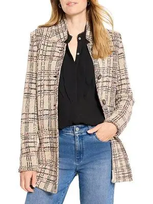 NIC+ZOE Stitchy Plaid Blazer - Neutral Multi