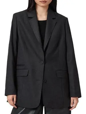 ALLSAINTS Essie Blazer - Gunmetal Grey