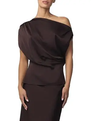Joe's Jeans The Isla Draped Blouse - Espresso