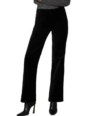 Joe's Jeans The Margot High Rise Straight Velveteen Jeans Black