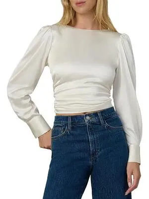 Joe's Jeans Marie Tie Back Blouse - Ecru