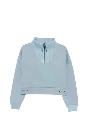 Iceberg Zip Funnel-neck Sweatshirt - Blue
