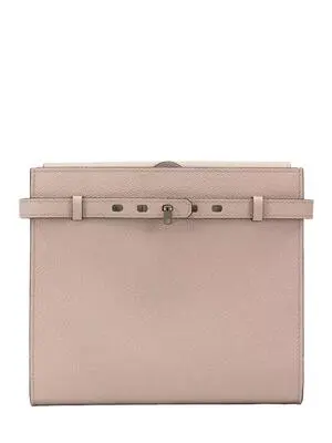 VALEXTRA Leather Cross Body Bag - Pink