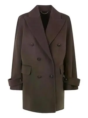 Ermanno Scervino Double-breasted Coat - Brown