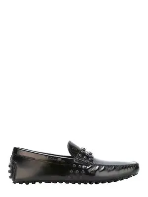 TOD'S Studded Loafers - Black