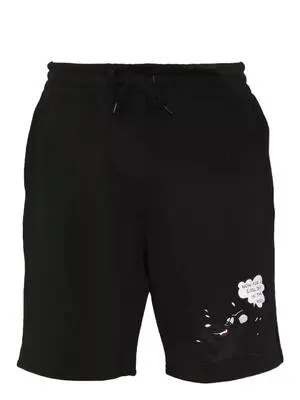 Moschino Graphic-print Track Shorts - Black