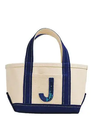 Maeve The Hartley Monogram Mini Canvas Tote - J