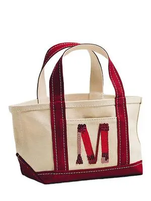 Maeve The Hartley Monogram Mini Canvas Tote - M