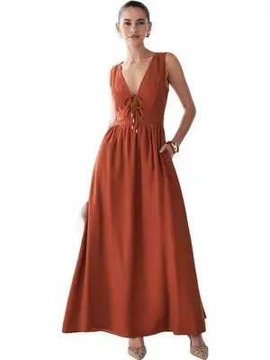 BWLDR Amber Maxi Dress - Copper