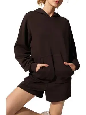 Lilysilk Silkerry™ Half-zip Hoodie - Espresso