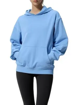Lilysilk Silkerry™ Half-zip Hoodie - Lagoon Blue