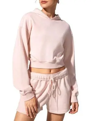Lilysilk Seamflow Poise Pullover Hoodie Blush-pink