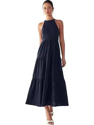 WILLA Aquila Maxi Dress - Navy Blue