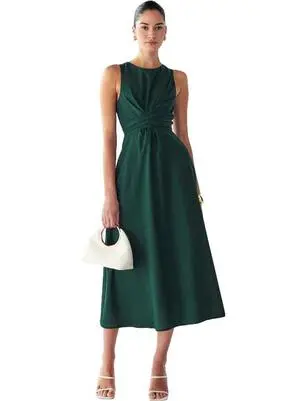 WILLA Revival Midi Dress - Emerald