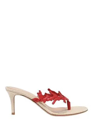 GIANVITO ROSSI Ocean Thong Sandal Red Nappa
