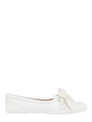 GIANVITO ROSSI Vault Ballerina - White Nappa Leather