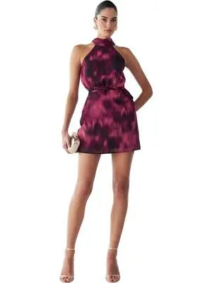 BWLDR Leisha Fit-and-flare Mini Dress - Fuchsia Blur