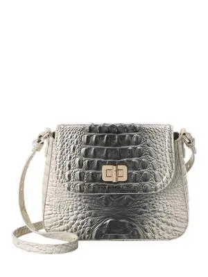 Brahmin Gianna Croc Embossed Leather Crossbody Bag Everlasting Ombre Melbourne