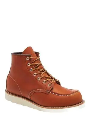 Red Wing 6-inch Moc Toe Boots - Brown- 875