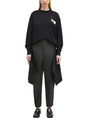 Undercover Draped-panel Trousers - Grey