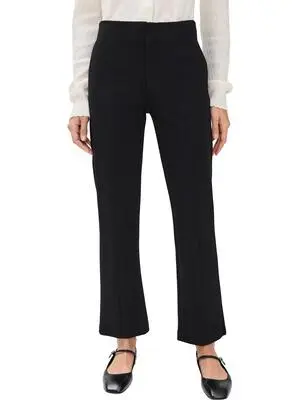 FRAME Le Sleek Straight Trousers - Black