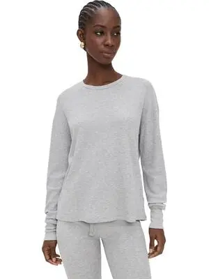 Eterne Oversized Thermal Top - Heather Grey