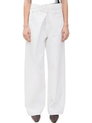 AGOLDE Vana Wide Leg Jeans - Milkshake
