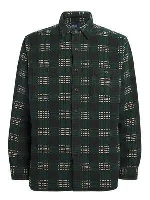 Polo Ralph Lauren Cotton Check Flannel Overshirt - Green