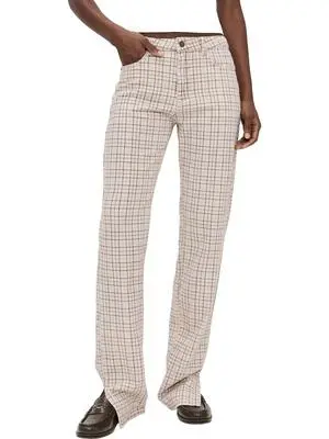LIONESS Alabama Plaid Jeans