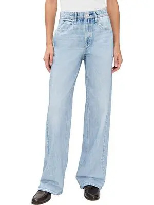Rag & Bone Miramar Terry Wide Leg Jeans - Aria