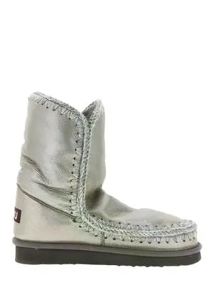 Mou 24 Logo-patch Ankle Boots - Grey