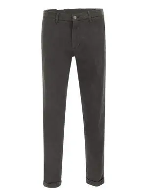 RE-HASH Regular Trousers With Button Detailing - Grey