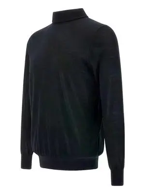 KANGRA Turtleneck Ribbed Sweater - Black