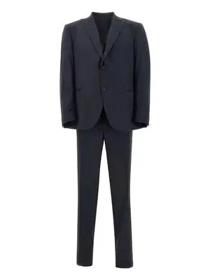 MARCHESANI Peaked-lapels Three-piece Single-breasted Suit - Grey