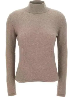 FILIPPO DE LAURENTIIS Long-sleeved High-neck Sweater - Brown