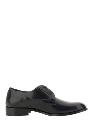 DUCA DEGLI ABRUZZI Leather Derby Shoes - Black