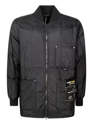Taion Quilted Zip-front Coat - Black